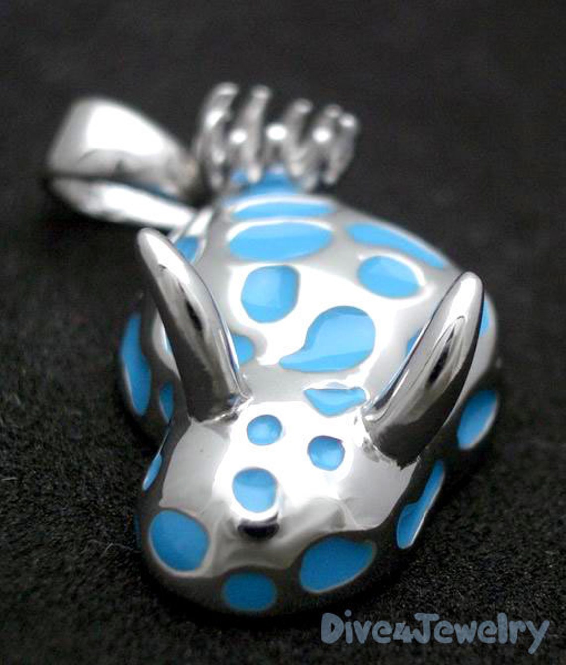 Nudibranch Necklace Sea Slug Pendant Sterling Silver Light | Etsy