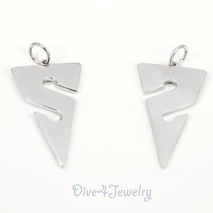 Scuba Cave Wreck Diving Line Cookie Marker Pendant in Sterling Silver ...