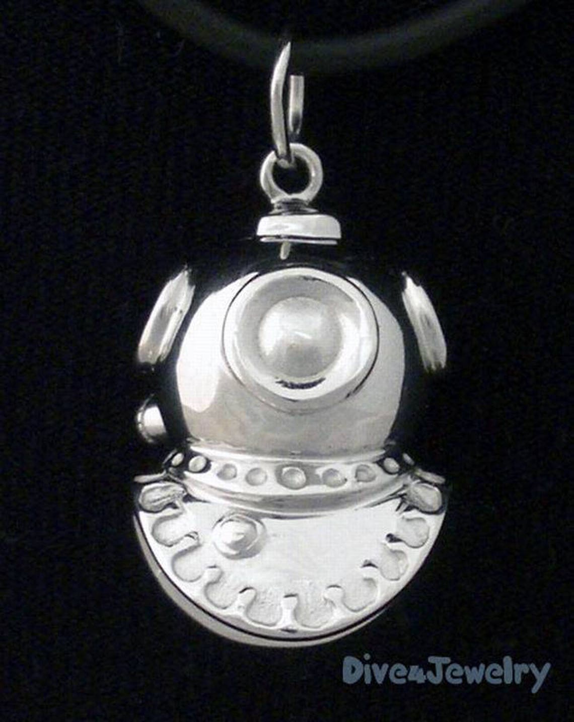 3D Scuba Diving Dive Helmet Sterling Silver Pendant Necklace - Etsy