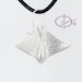 Spotted Eagle Ray Necklace Sterling Silver Rhodium Satin 3D Pendant ...