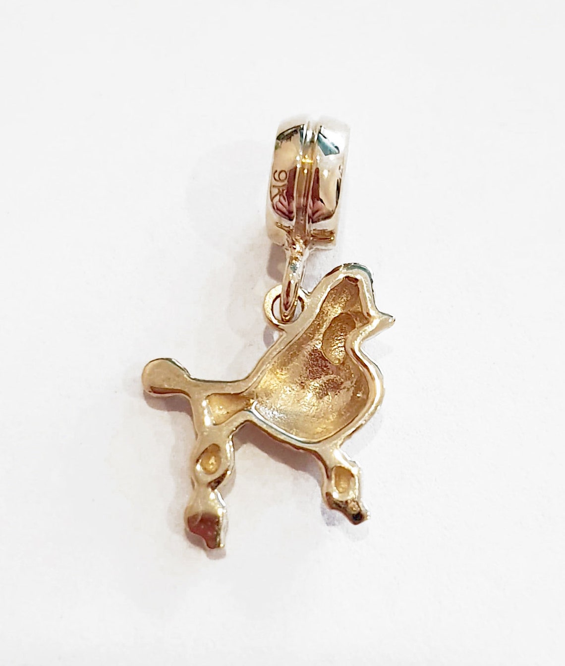9K Dog Charm Solid 9ct Gold Classic Poodle Dog Puppy Pet - Etsy