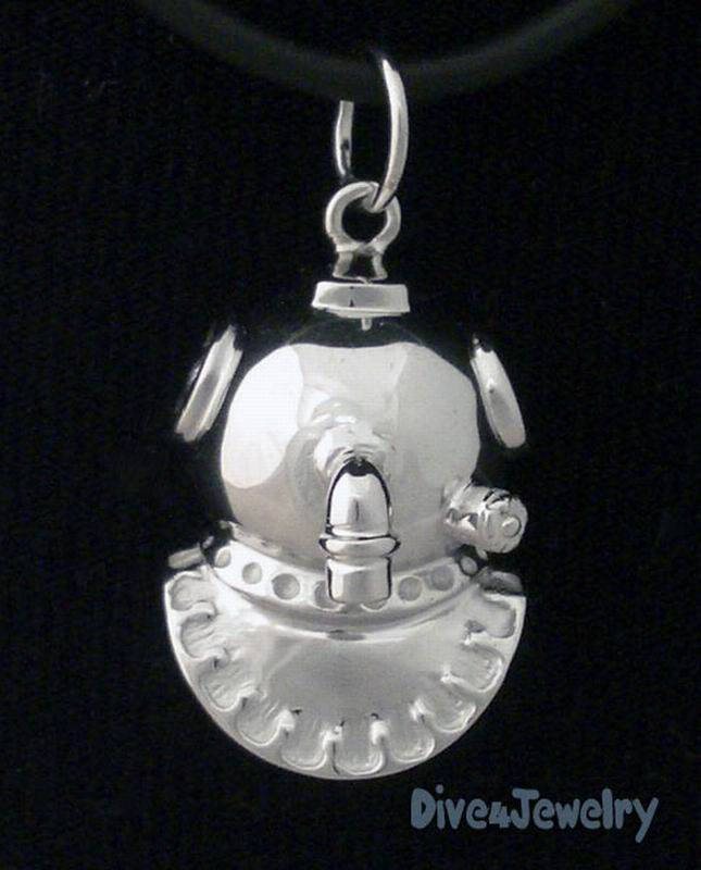 3D Scuba Diving Dive Helmet Sterling Silver Pendant Necklace - Etsy
