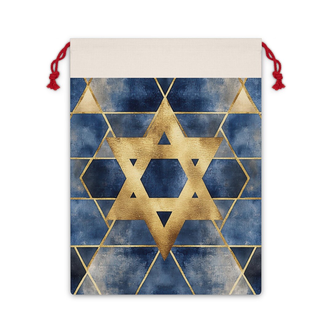 Elegant Star of David Gift Bag, Jewish Celebration, Shabbat Bag ...