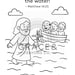 Jesus Walks on Water – Bible Coloring Sheet for Kids - Etsy