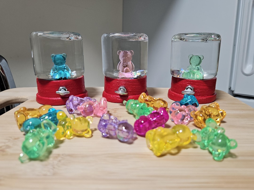 Candy Jarhead (handmade Snow Globe Containing a Gummy Bear and Wrapped ...