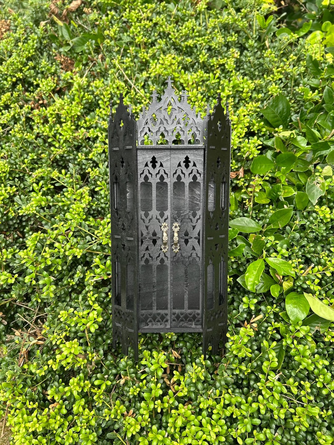 Gothic Witch Altar Cabinet: Black Cathedral Desktop Shrine - Etsy