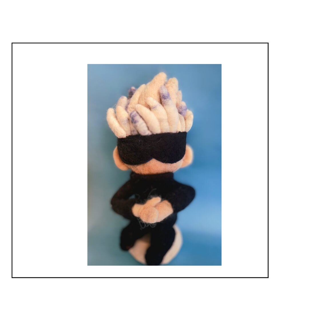 Anime: Jujutsu Kaisen Satoru Gojo Needle Felt Figure | OOAK Original ...