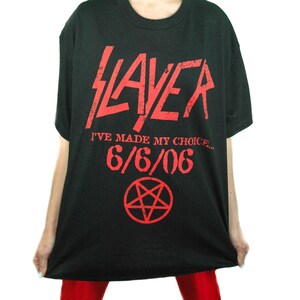 Vintage Slayer Shirt 666 Concert Shirt Band Tee Slayer Tee 6/6/06 ...