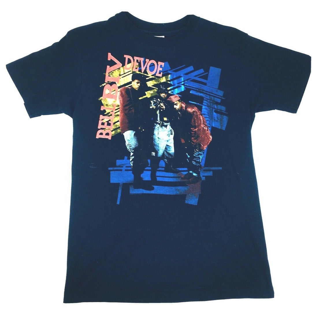 Vintage Bell Biv Devoe Shirt Hip Hop Shirt Black Crew Neck Rap Tee 1990 ...