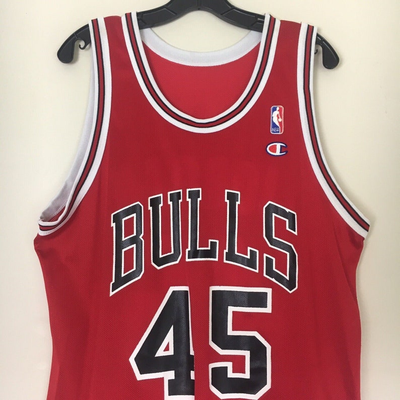 Vintage Michael Jordan Jersey Chicago Bulls Basketball 90s Champion ...