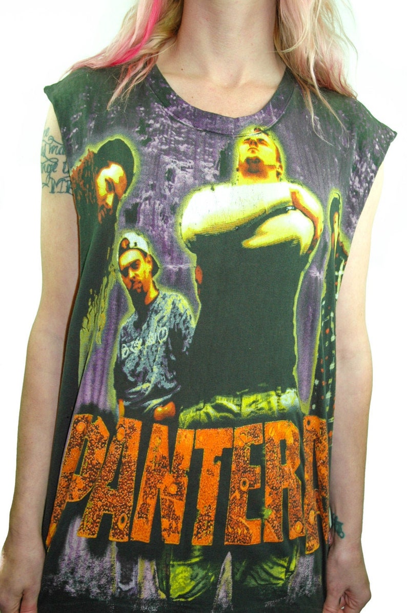 Vintage Pantera Tee 90s All Over Print 90s Tee 90s Shirt Band Tee ...