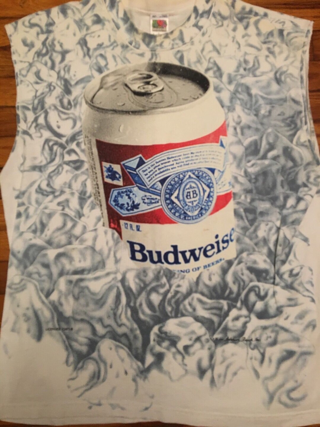 Vintage Budweiser Shirt 90s King of Beers All Over Print Beer Shirt ...