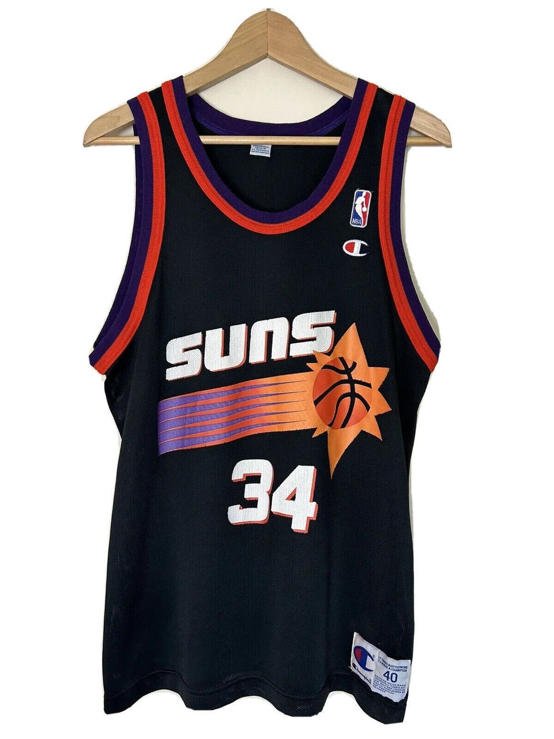 Vintage Phoenix Suns Jersey Charley Barkley #34 Champion Jersey 90s ...