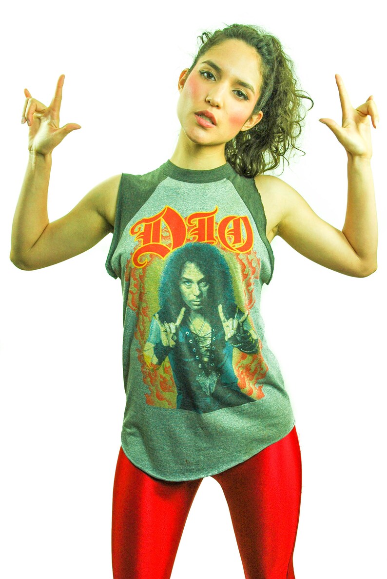 Vintage DIO Shirt 1985 Sacred Heart 1980s Band Tee Concert Shirt Soft ...