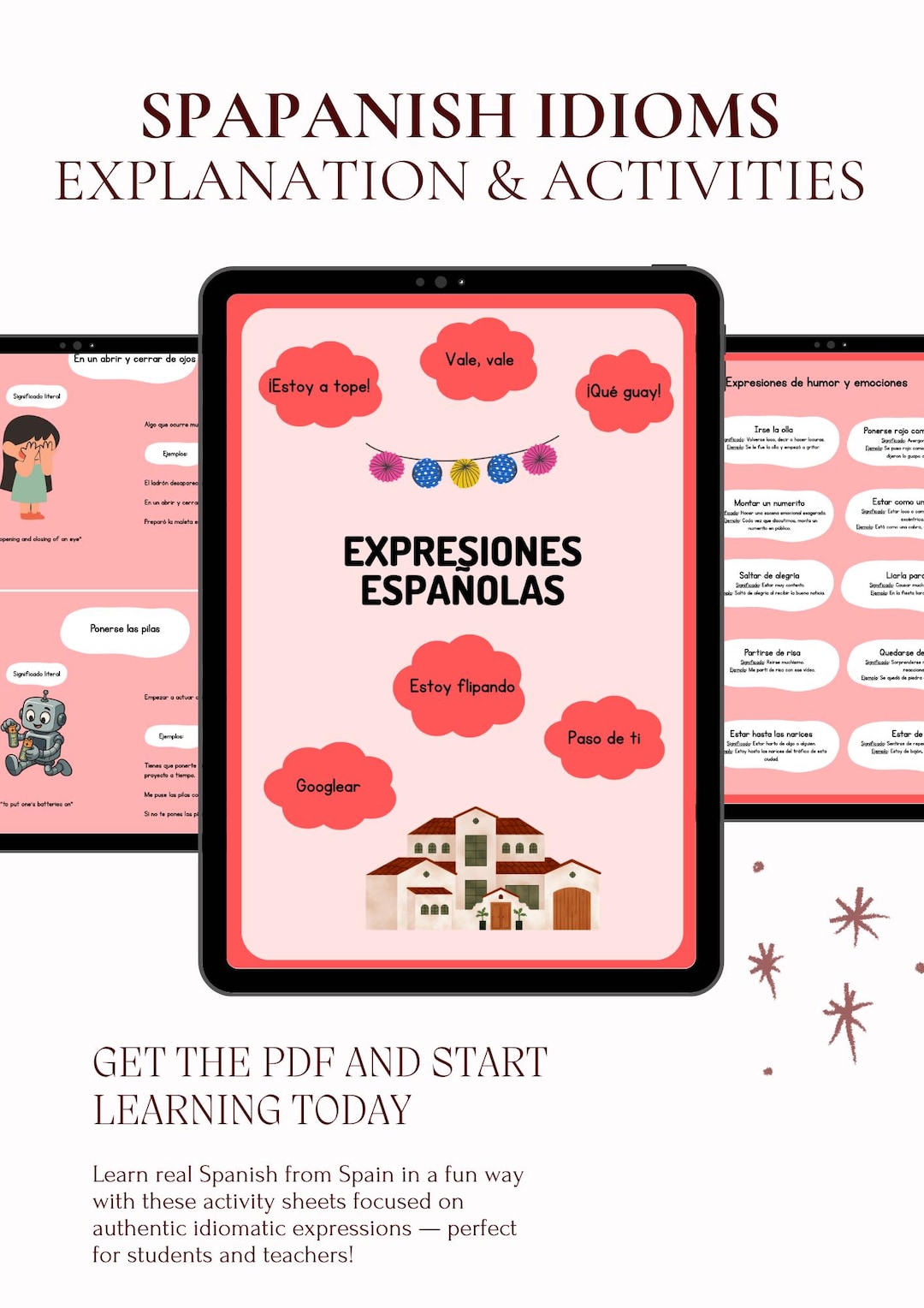 Spanish Slang & Idioms From Spain – Fun Worksheets With Colloquial ...