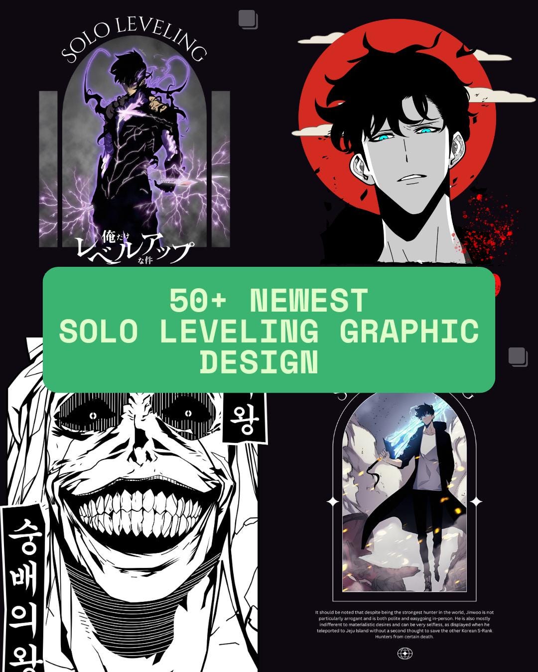 50+ Newest Solo Leveling GRAPHIC DESIGN - Etsy