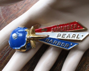 Remember Pearl Harbor Brooch - Etsy