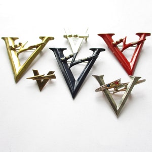 Vintage WWII Victory Pin V for Victory L/N Dot Dot Dot Dash - Etsy