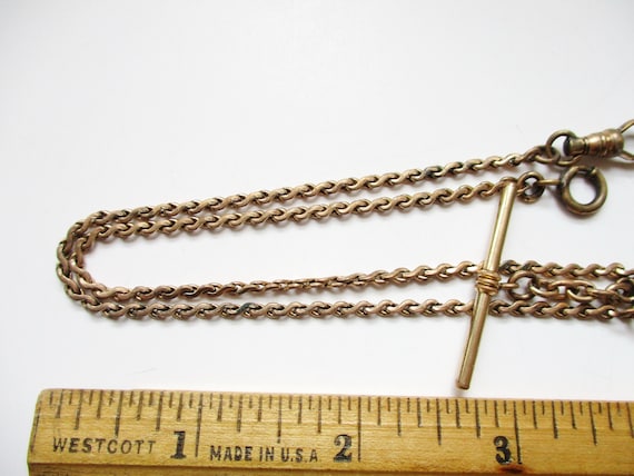 Antique Edwardian GF Men's Watch Chain Goldstone Fob … - Gem