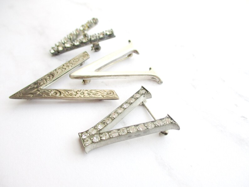 Vintage Sterling WWII Victory Pin V for Victory Pins - Etsy