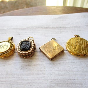 Vintage Antique Gold Filled Locket Pendant - Etsy