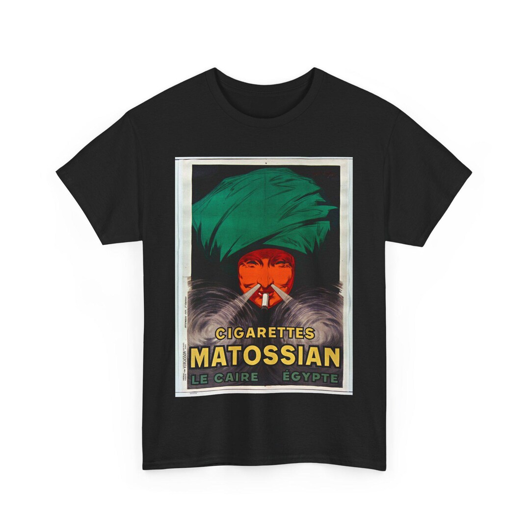 Cigarettes Matossian 1926, Vintage Movie Poster T-shirt - Etsy