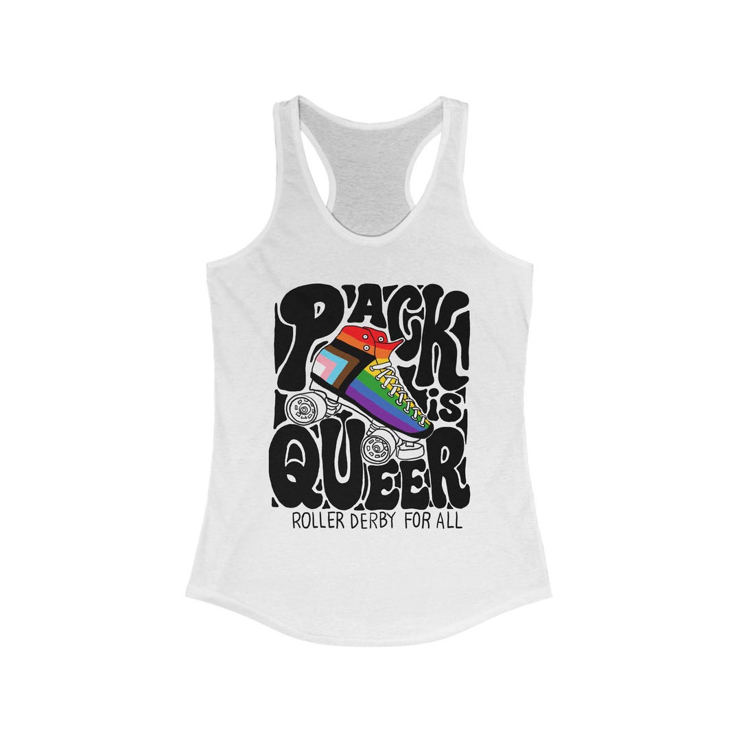 Pack is Queer Roller Derby for All Pride Racerback Tank - Celebrate ...
