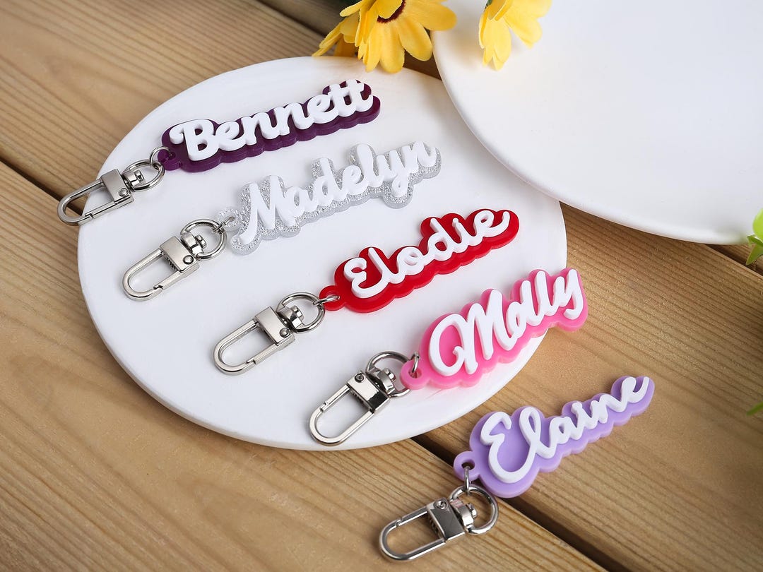 Personalized Acrylic Keychain,custom Name Keychains,name Keychains ...
