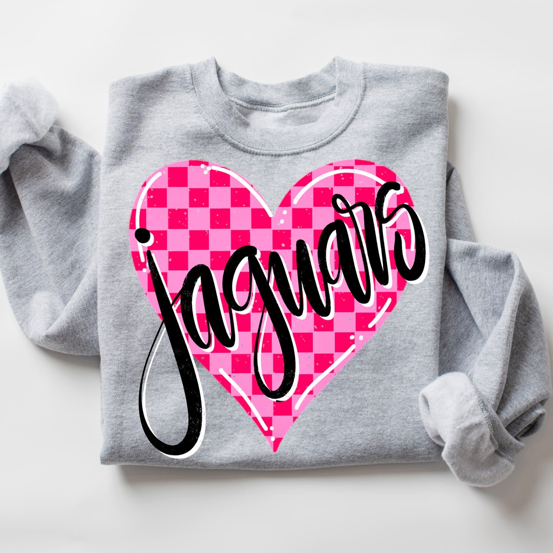 Jaguars Valentine Mascot Shirt Design, Valentines Day Png, Valentine ...