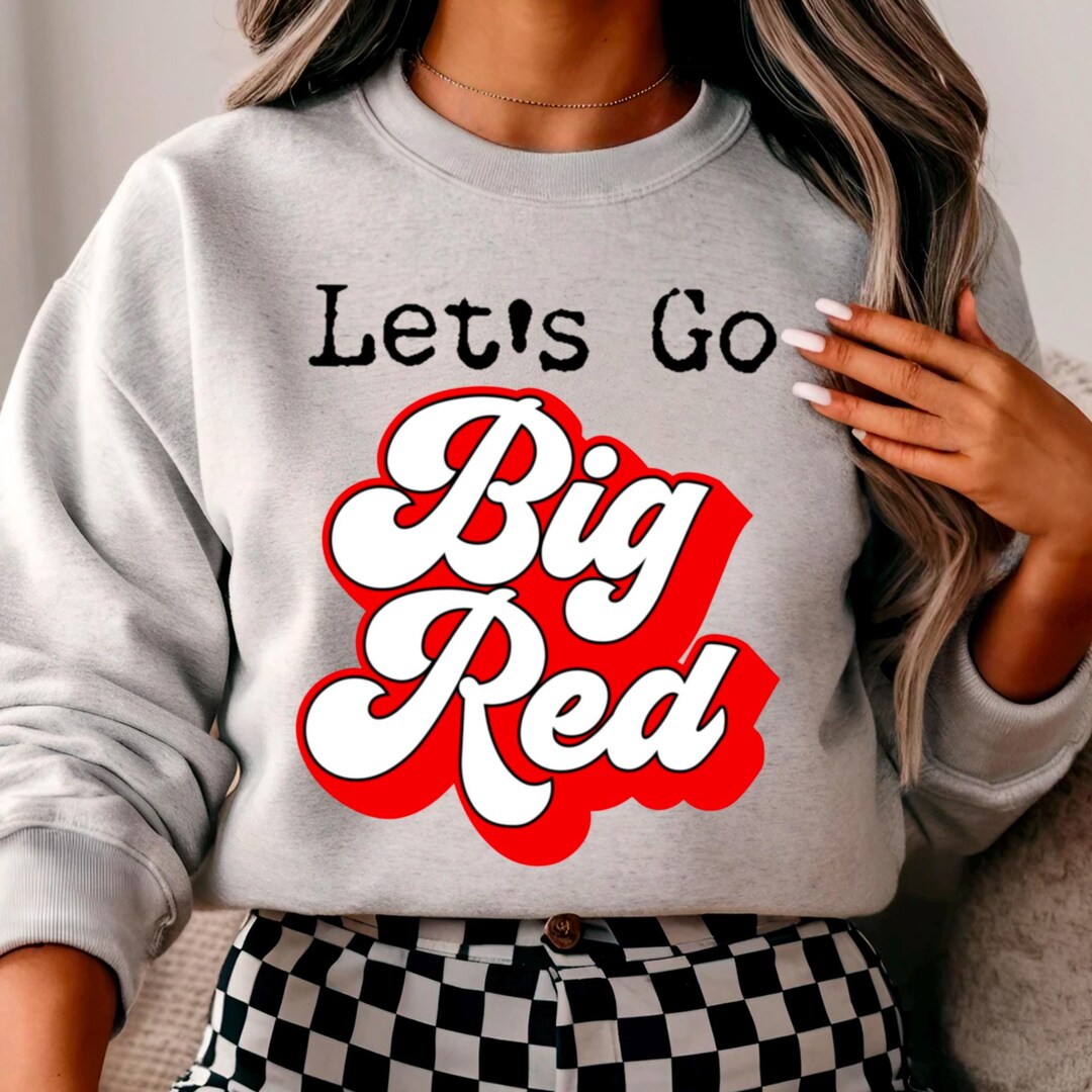 Lets Go Big Red Retro Mascot Design for High School Mascot, 70s Style ...