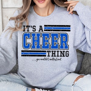 Blue and Black Cheer Png, It’s a Cheer Thing Mascot, Varsity Cheer ...