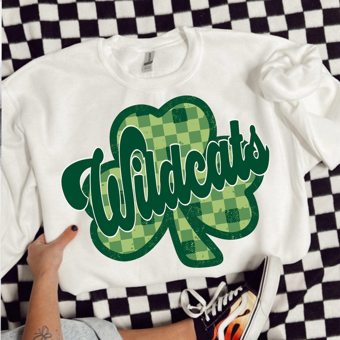 Wildcats St. Patricks Shirt Design, St. Patricks Digital Design, School ...