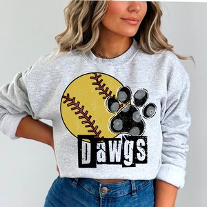 Softball Printable Design for Shirt Making, Softball Png, Softball ...