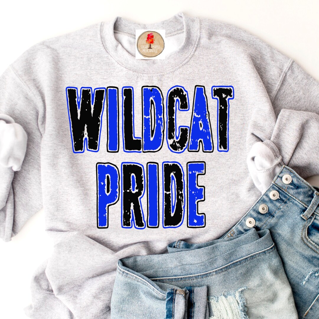 Wildcat Grunge Digital Download/ Blue and Black Distressed - Etsy
