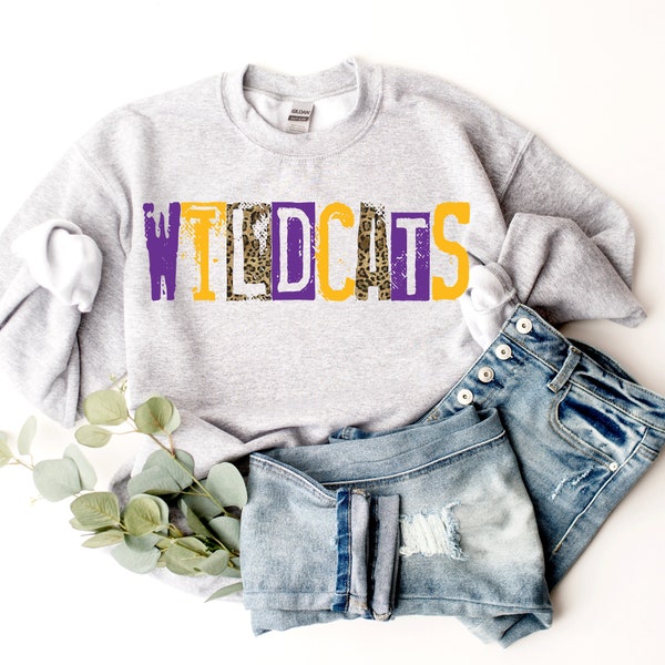 Purple and Gold Wildcats Png - Etsy