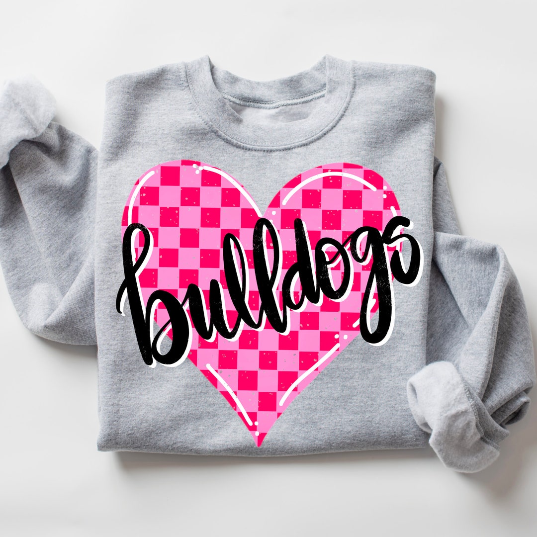 Bulldogs Valentine Mascot Shirt Design, Valentines Day Png, Valentine ...