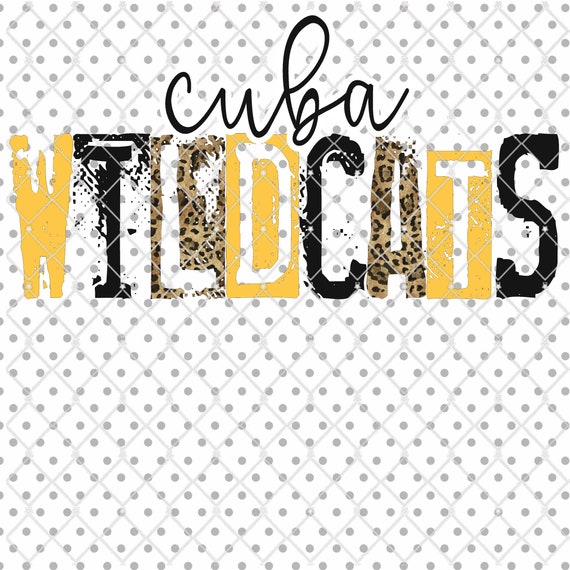 Art & Collectibles Drawing & Illustration cuba wildcats custom digital ...