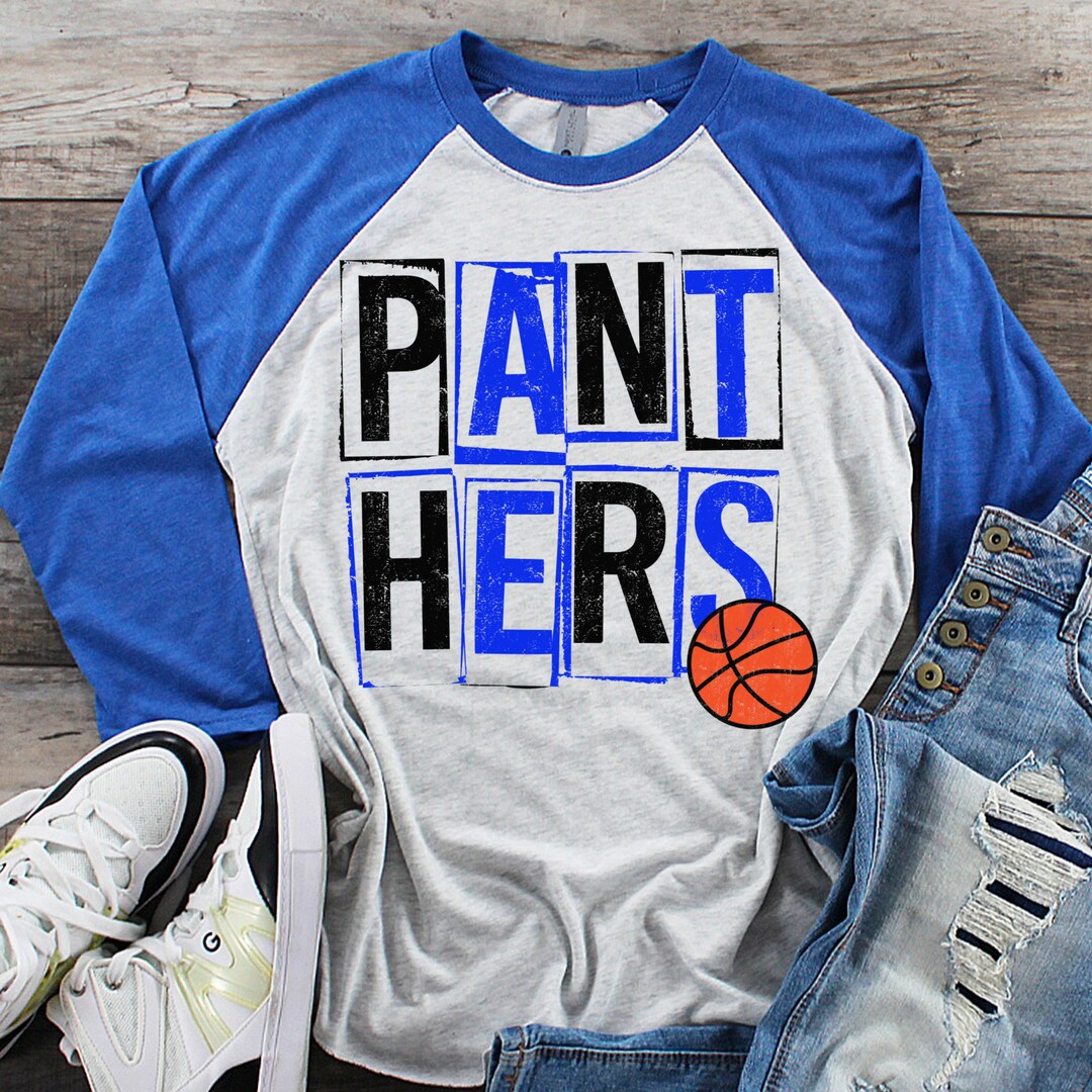 Panthers Mascot Png Block Lettering Basketball Retro - Etsy