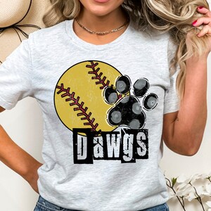 Softball Printable Design for Shirt Making, Softball Png, Softball ...