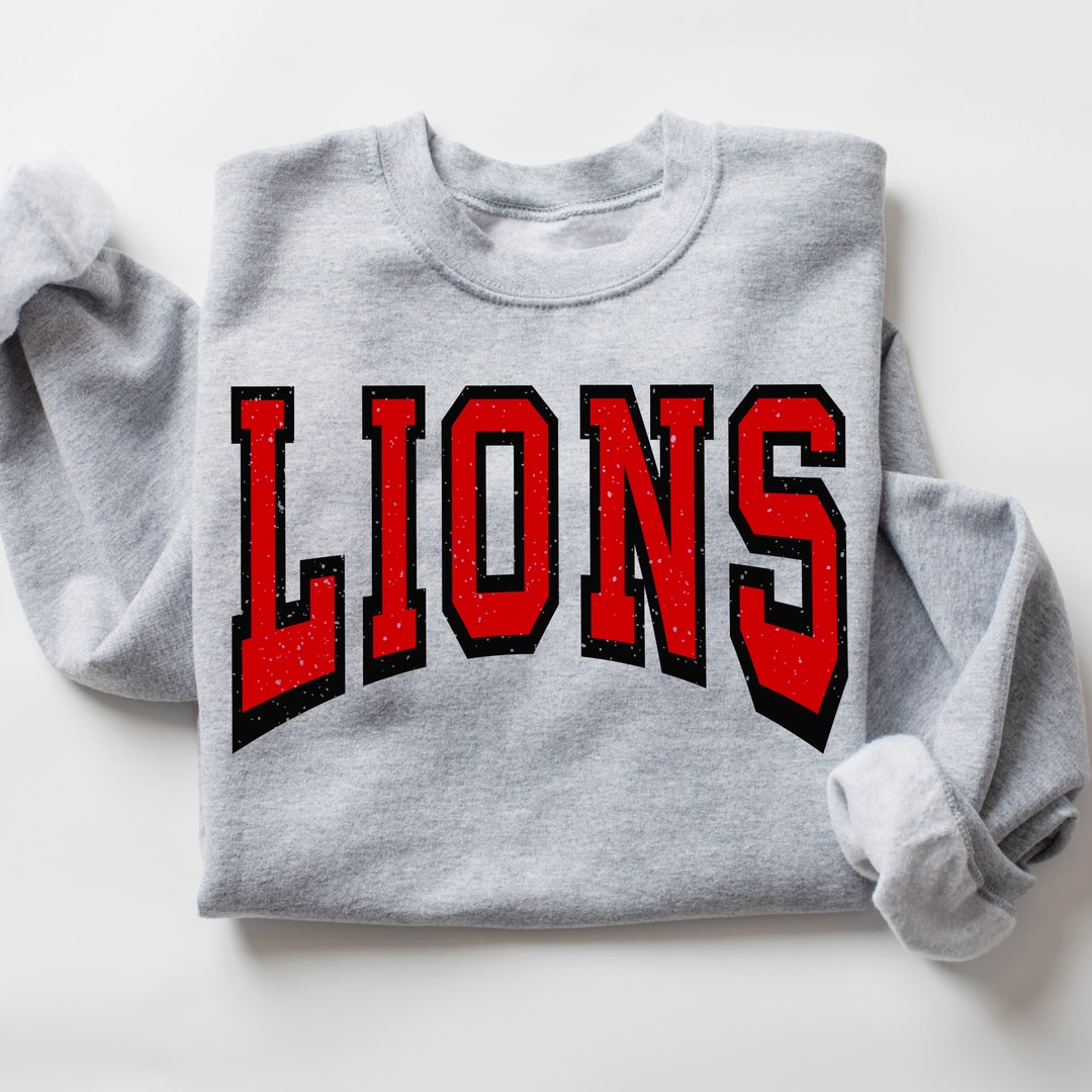 Lions Varsity Printable Design for Shirt Making, Lions Mascot Png ...