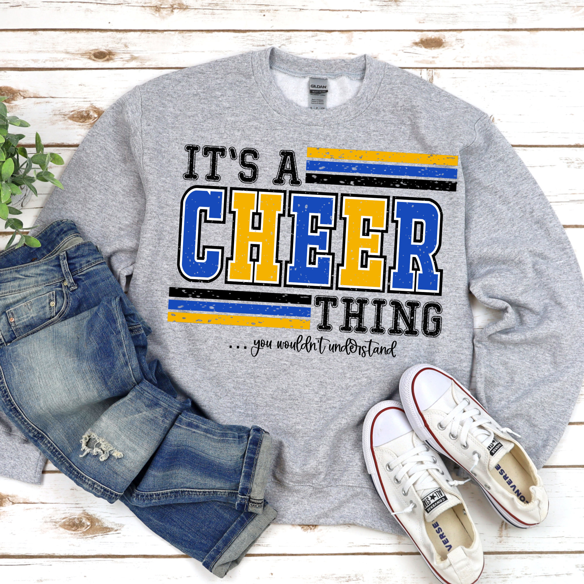 Blue & Gold Cheer Png, It’s a Cheer Thing Mascot, Varsity Cheer School ...