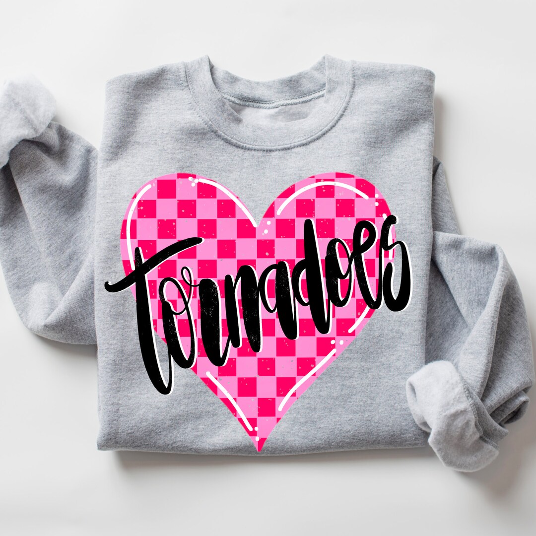 Tornadoes Valentine Mascot Shirt Design, Valentines Day Png, Valentine ...
