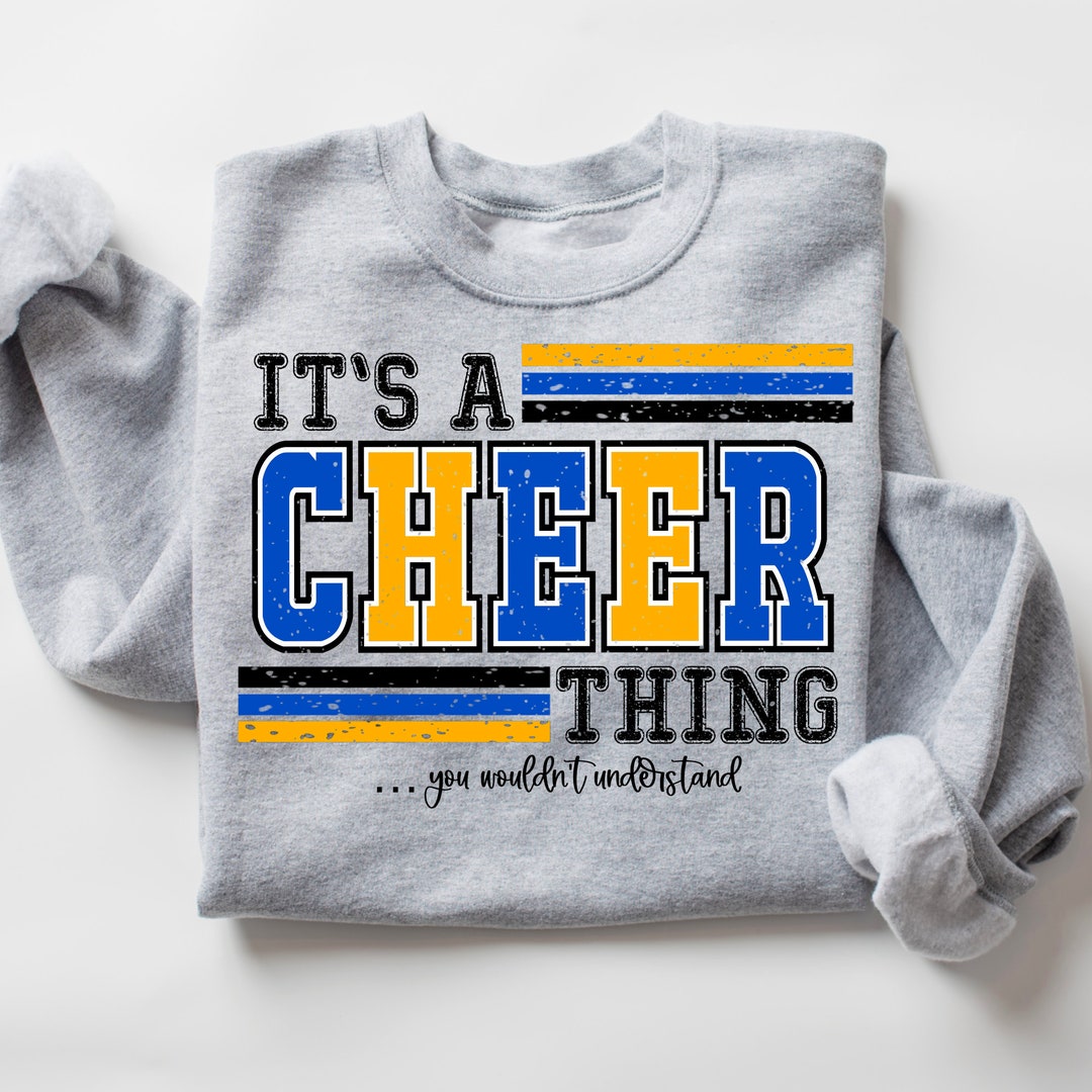 Blue & Gold Cheer Png, It’s a Cheer Thing Mascot, Varsity Cheer School ...