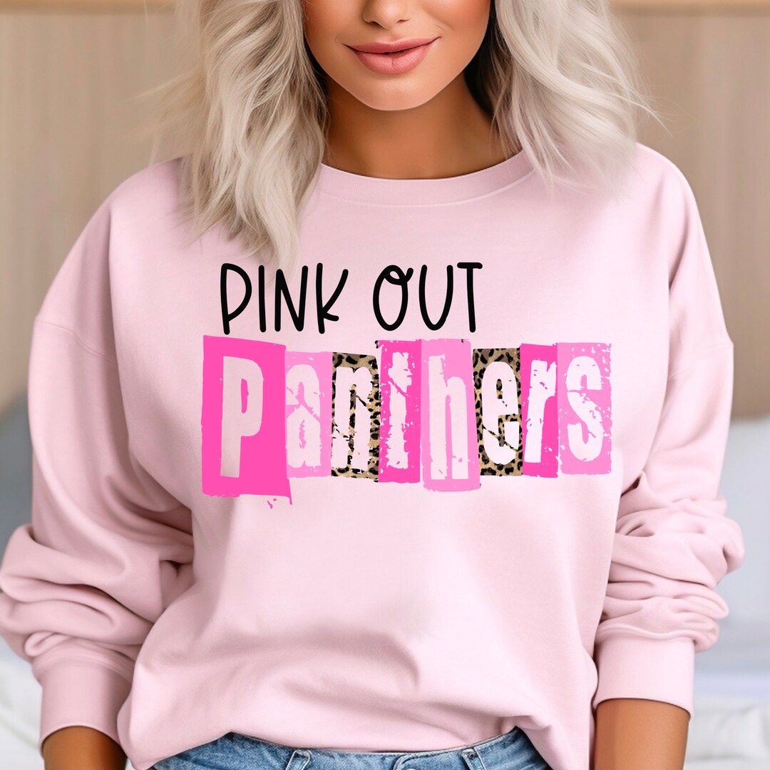 Pink Out Panthers Leopard Digital Download/ Pink Out Game Png - Etsy