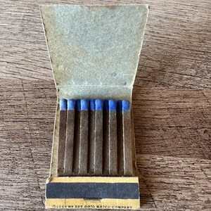 Vintage 1957 Rose Matchbook - Ohio Blue Tip Matches - Collectible - Etsy