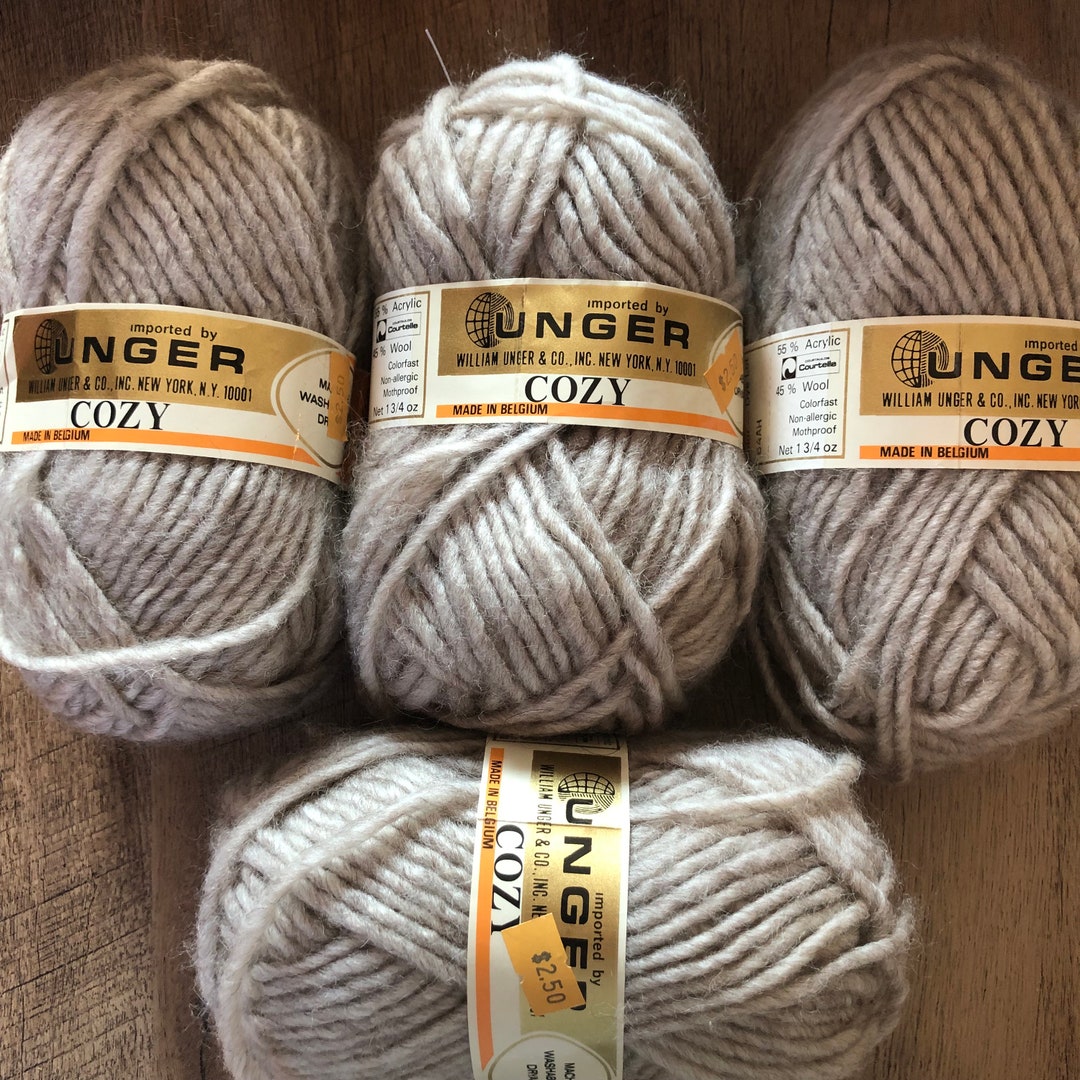 Unger Cozy - Wool Blend Luxury Yarn in Dye Lot 64AH- Destash Lot of 4 ...