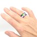 Gender Identity Ring - Aromantic Heart on Asexual Band - Aroace ...