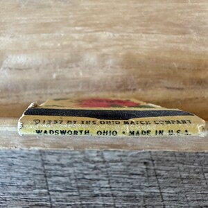 Vintage 1957 Rose Matchbook - Ohio Blue Tip Matches - Collectible - Etsy