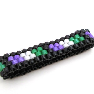 Skinny Genderqueer Pride Ring, Narrow Peyote Ring, Gay Pride Bead Ring ...