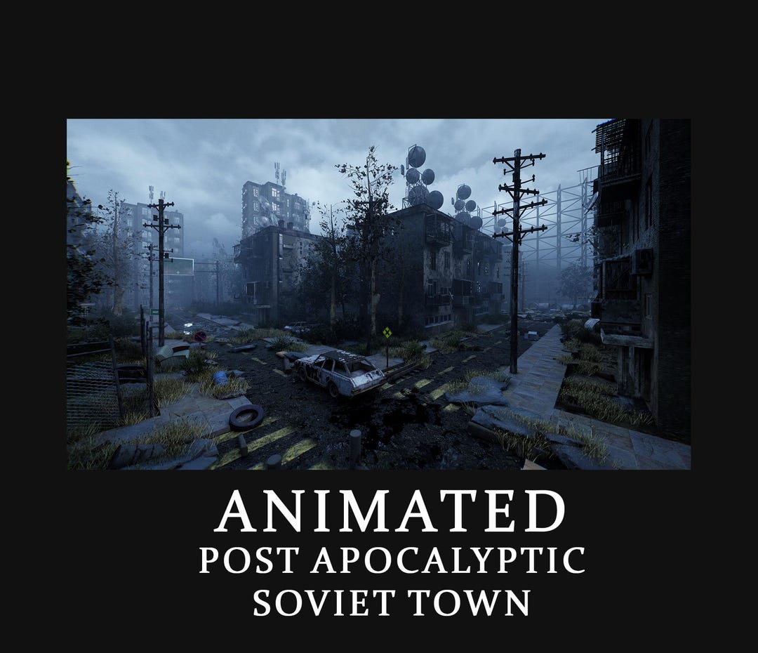 Animated Background | Post Apocalyptic Soviet Town | Last of Us ...